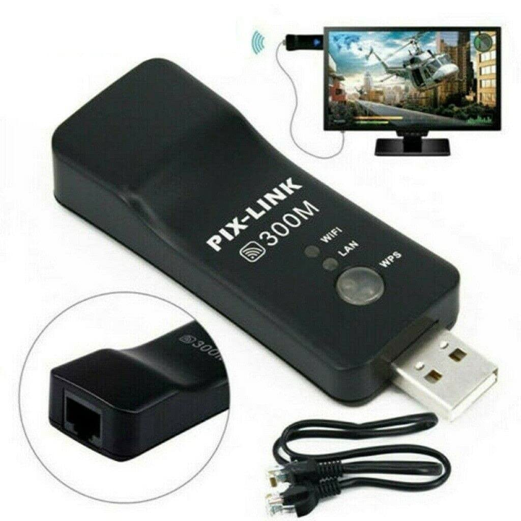 ZOTIN Wireless LAN Adapter, WiFi Adapter, RJ-45 Ethernet Cable Black, for Samsung Smart TV