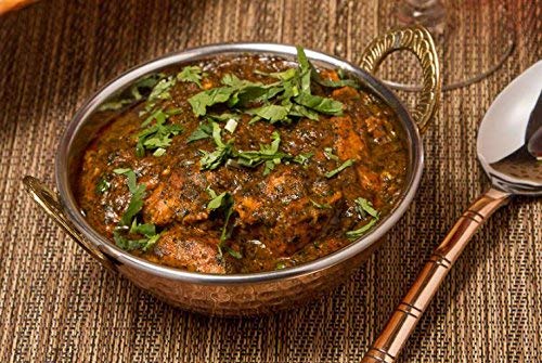 SKAVIJ Double Wall Multipurpose Bowl Copper Stainless Steel Serving Bowl Karahi (17 Ounce, Pack of 4)