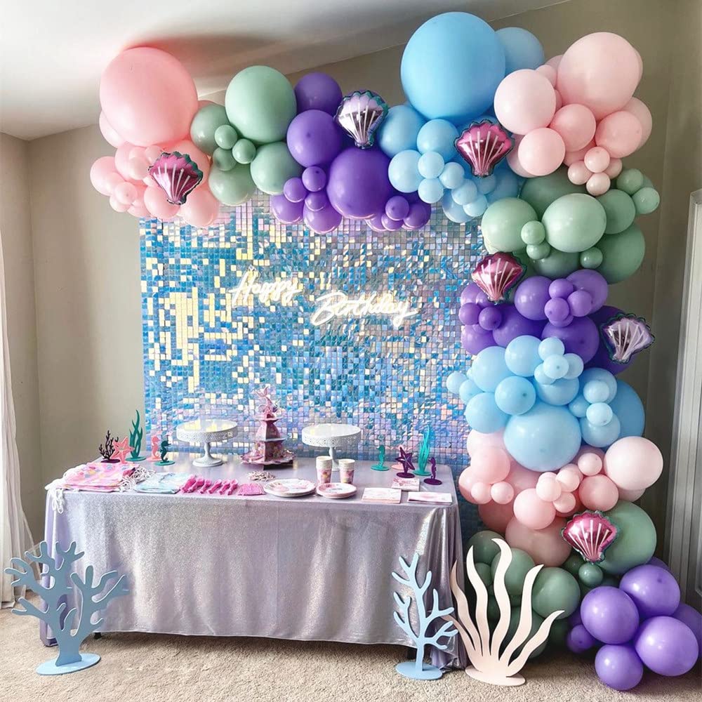Rainbow Shimmer Wall Backdrop Glitter Backdrop 6ftx4ft Sequin Wall Backdrop for Birthday Decorations Anniversary Wedding Bachelorette Party Supplies