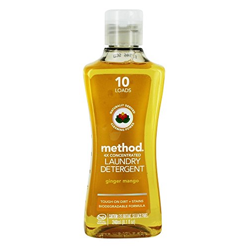Method - Laundry Detergent 4x Concentrated 10 HE Loads Tough On Dirt + Stains Ginger Mango - 8.1 fl. oz.
