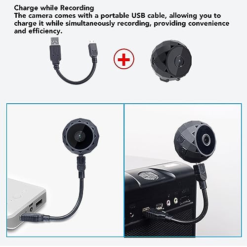 Yoidesu Hidden Camera 1080P Magnetic Spy Camera, WiFi for Home Office Security, with Motion Detection Night Vision, Loop Recording,Car Cameras Surveillance