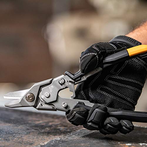ToughBuilt - Bulldog Cut Aviation Snips - One Handed Lock Operation - (TB-H4-60-B)