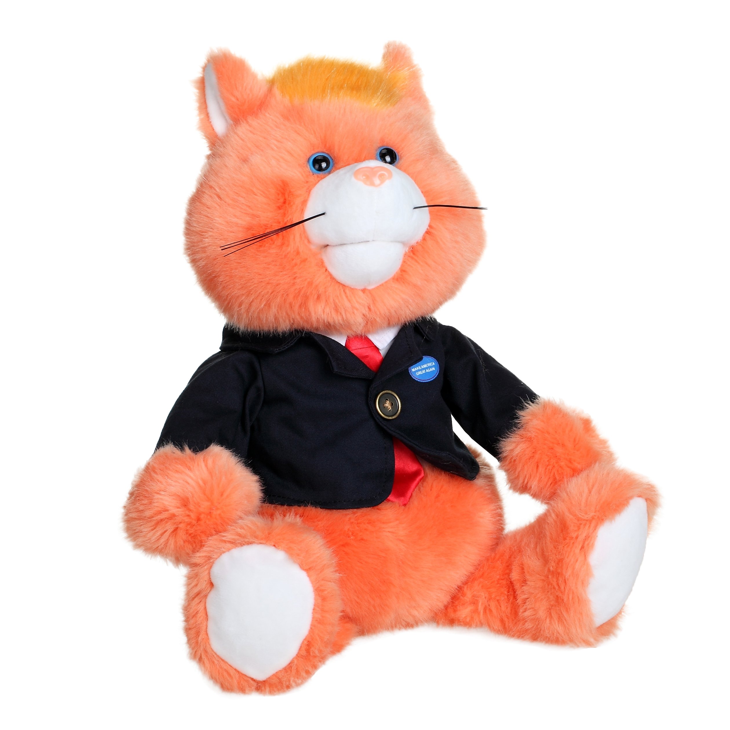 NIKA INTERNATIONAL Donald Cat Like A President Trump Parody Plush, Orange