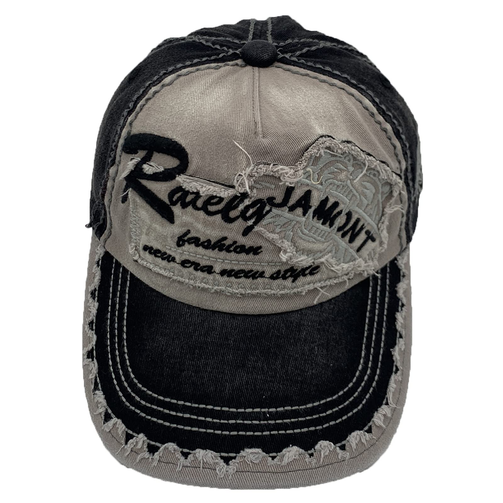 Tiger Head Baseball Cap Retro Washed Dad Hat Adjustable Distressed Denim Hat Classic Trucker Hats for Men Women