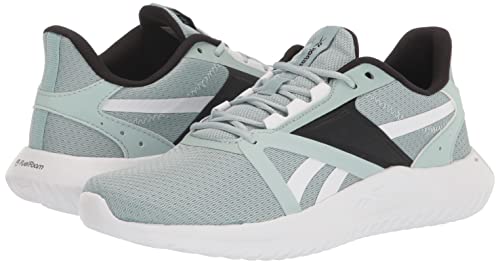 Reebok Women's EnergyLux 3.0 Running Shoe, Seaside Grey/Black/Pure Grey, 9 US Women