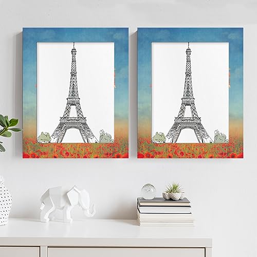 POFATO Tree Red Heart11x14 Picture Frame Wood Photo Frame for Tabletop Display Wall Mount Picture Frame Display 11 x 14 Inch Photo Wall Decor Home Gift Frames