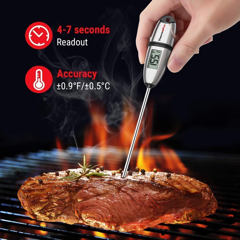 ThermoPro TP-02S Instant Read Meat Thermometer+ThermoPro TM01 Kitchen Timers for Cooking