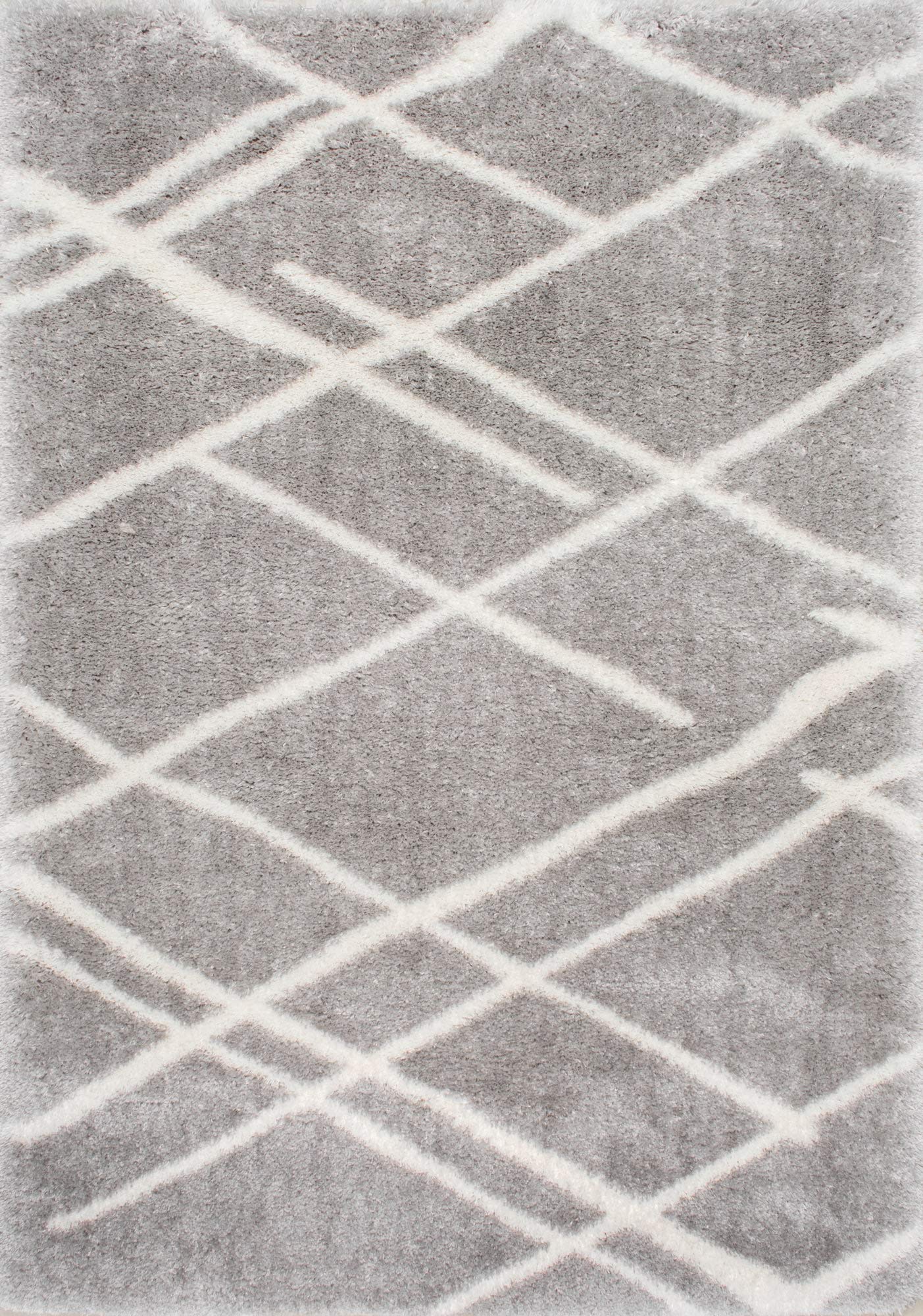 nuLOOM Dupree Lattice Shag Area Rug, 8x10, Grey