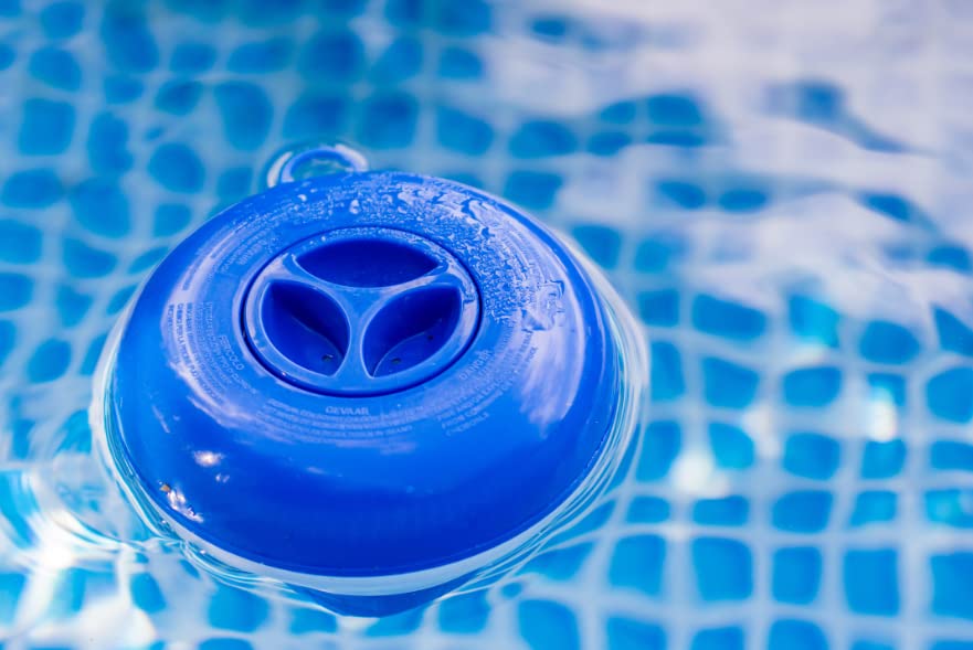 WWD POOL Chlorine Dispenser for Pool, Floating Mini Spa Chemical Dispenser Chlorine/Bromine Tablet Floater1 Inch Tablets Holder Idea for Spa Hot Tub Inflatable Pool [ Foldable ]