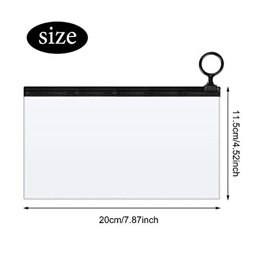 Nuanchu 12 Pieces Face Cover Organizer Case Zipper Face Cover Storage Bag Envelope File Bag Containers for Storing Face Cover Pollution Prevention