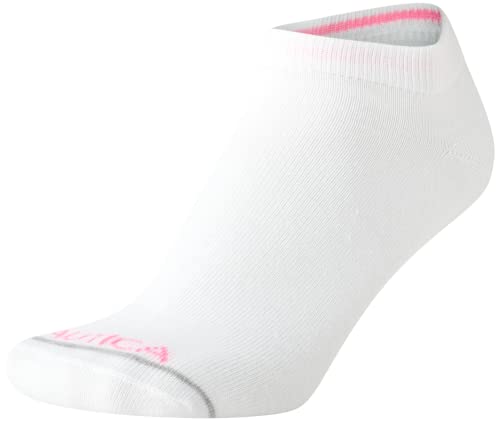 Nautica Women''s Socks - Lightweight Athletic Low Cut Socks (6 Pack), Size 4-10, White - 10 Pack