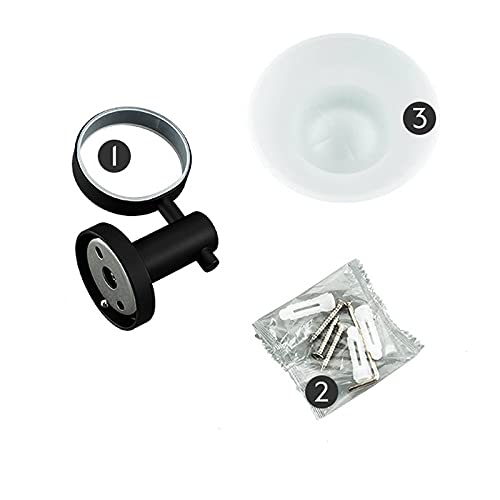 PLMM soap Box, Bathroom Soap Holder Shower Black Soap Dish Bathroom Tray Accessories Box Shelf Zinc-Alloy Wall Dishes Shelves (Size : Small)