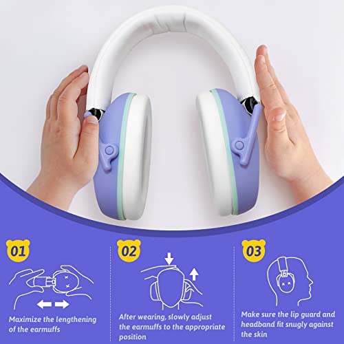 TAKUMO Noise Cancelling Headphones for Kids, Toddlers with Autism Ear Protection Earmuffs, 25dB Noise Reduction for Hearing Sleeping Shooting