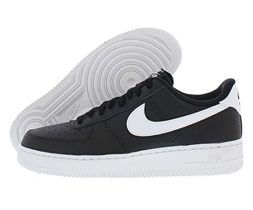 NIKE Men's Low-Top Sneakers Basketball Shoe, Black White, 12