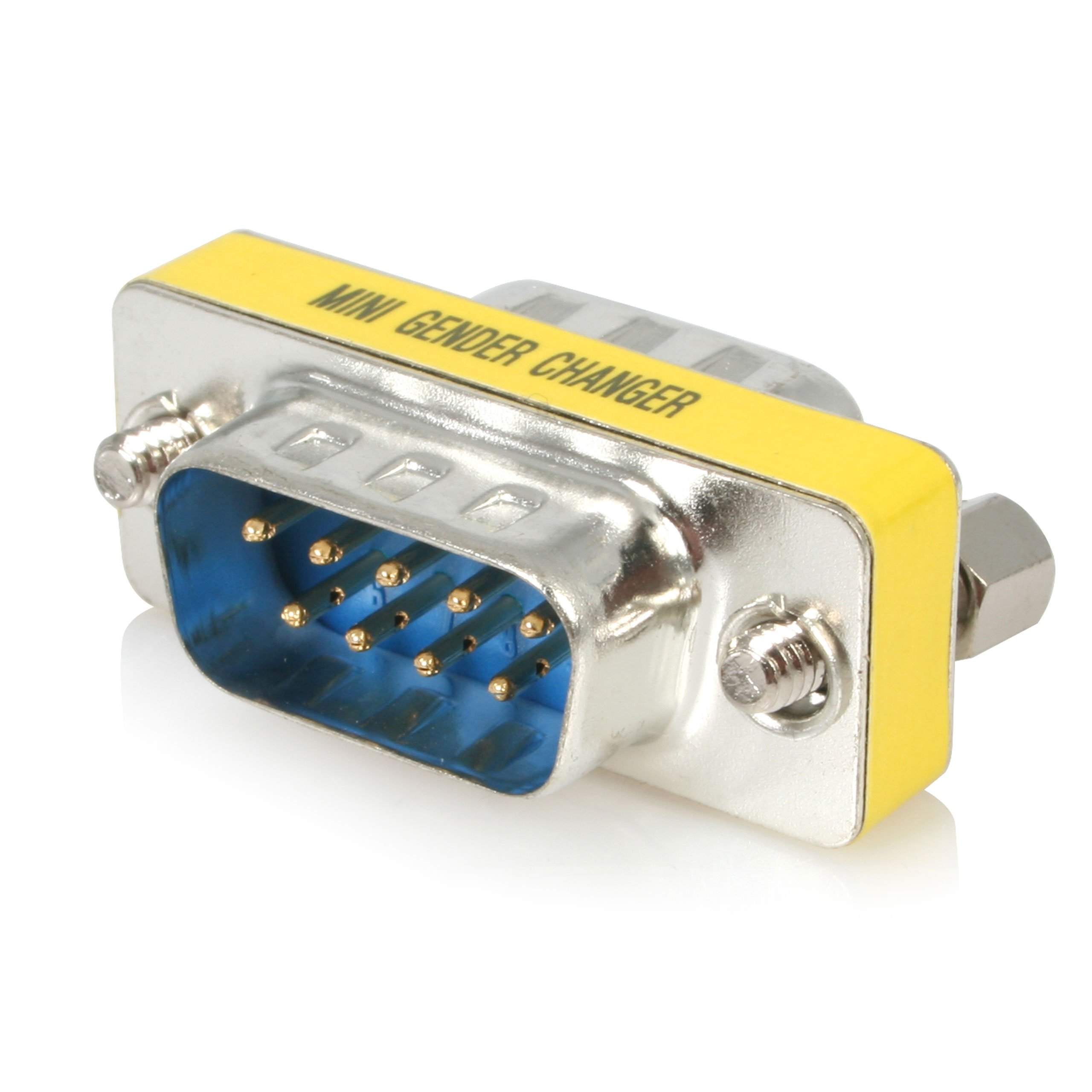 StarTech.com USB to Serial RS232 Adapter - DB9 Serial DCE Adapter Cable & com Slimline Serial DB9 Gender Changer - M/M - Serial Gender Changer - DB-9 (M) to DB-9 (M) - GC9SM