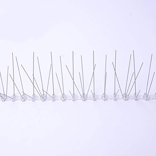 YARDWE 2pcs Bird Spikes Anti- Bird Nails Bird Repellent Metal Bird Deterant Spinners Stainless Steel Pigeon Spikes for Pigeon and Other Small Birds