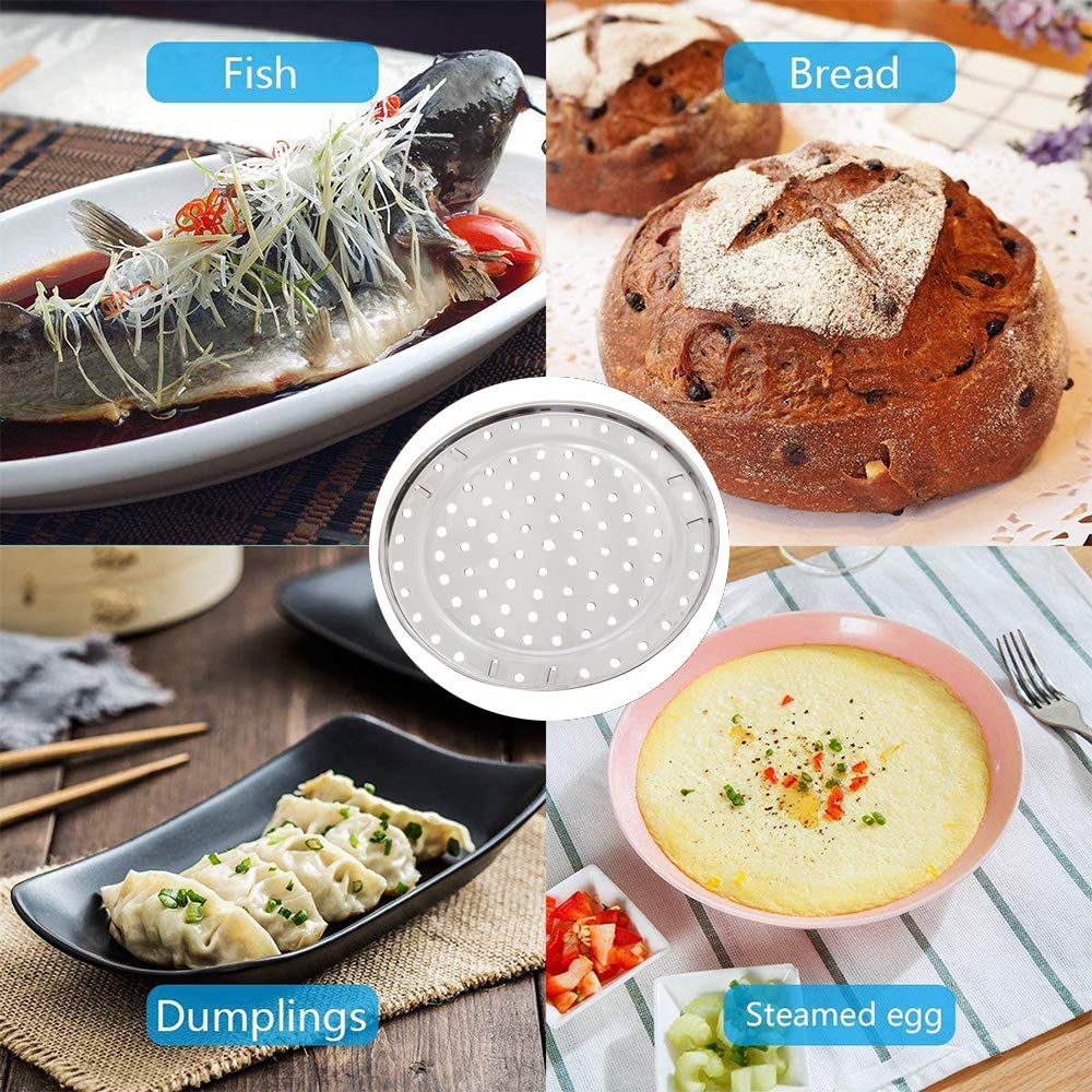 Steamer Rack Metal Steaming Rack Tray Stand Steamer Basket Pots Steaming Stand for Home Kitchen Cooking