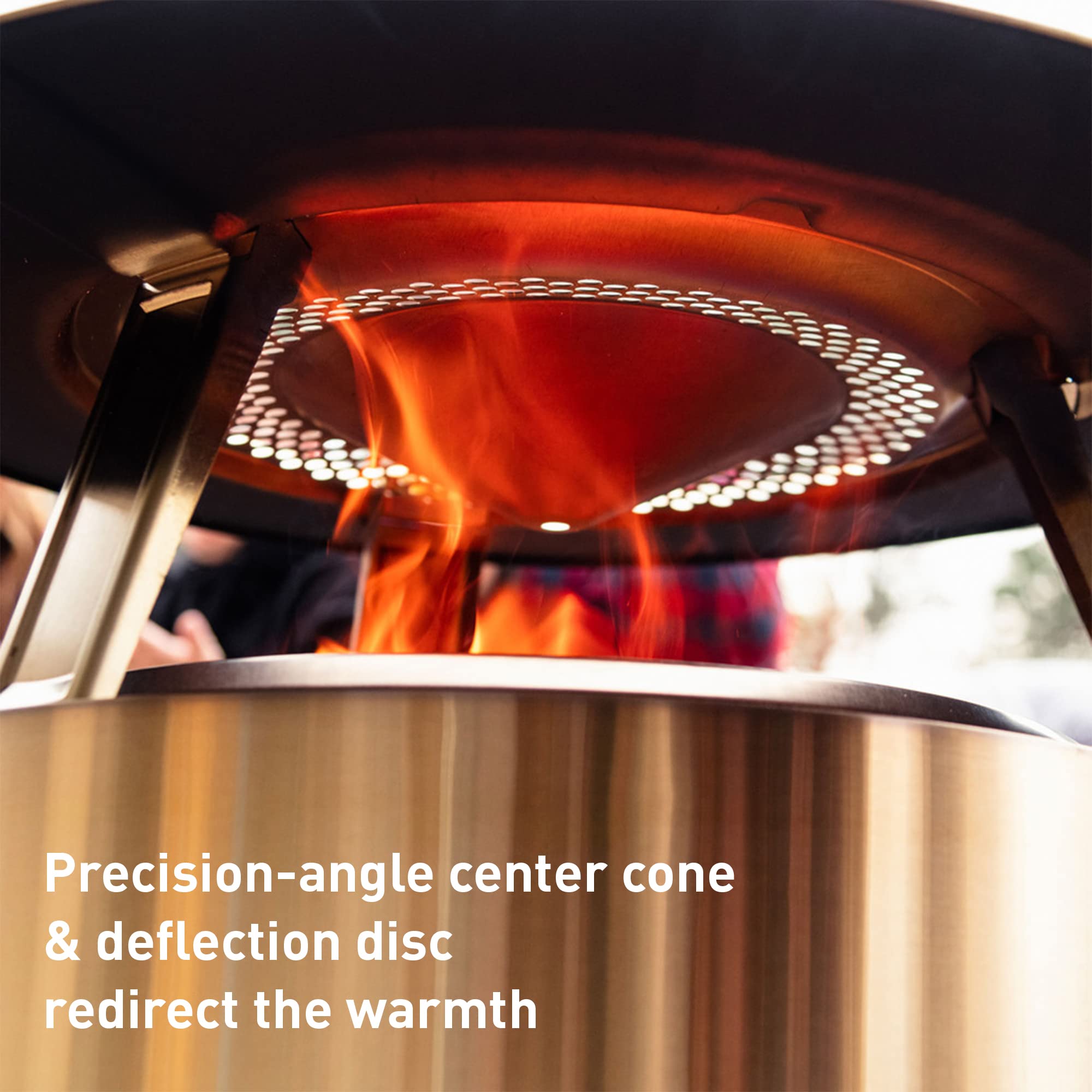 Solo Stove Bonfire Heat Deflector, with 3 Detachable Legs, Accessory for Bonfire Fire Pit, Captures and redirects Warmth, 304 Stainless Steel, (HxDia) 10 x 25 in, 7 lbs