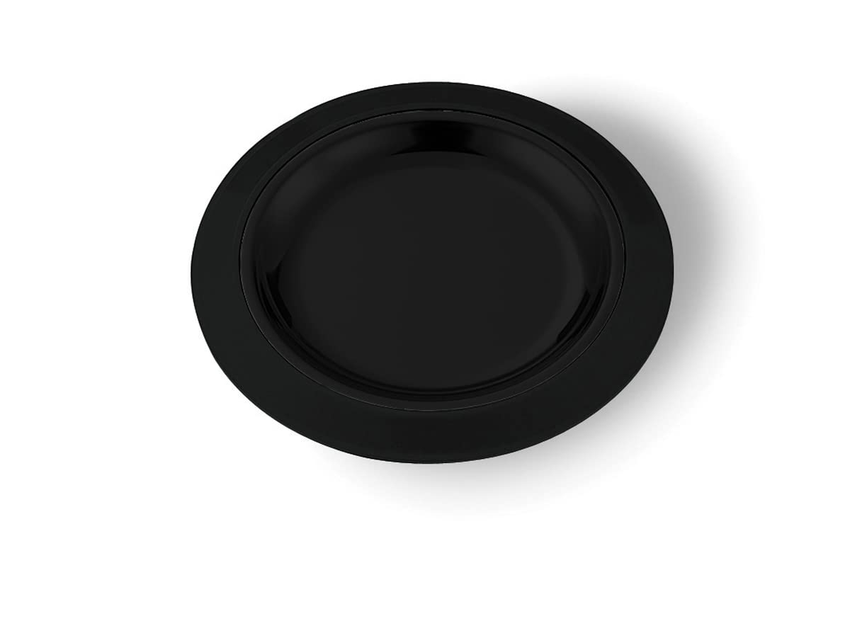 Service Ideas RT10BLC Round Thermo Plate, 10" Plate, Sizzler Fajita Platter, Stainless