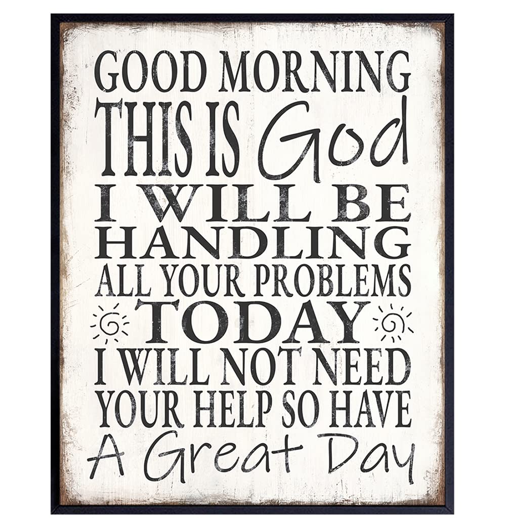 Yellowbird Art & Design Christian Wall Art - God Wall Decor - Religious Gifts for Men Man - Catholic Gift - Inspirational Wall Decor Poster - spiritual Wall Decor - Religion Christianity decoration