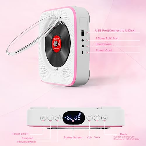 Portable CD Player with Bluetooth