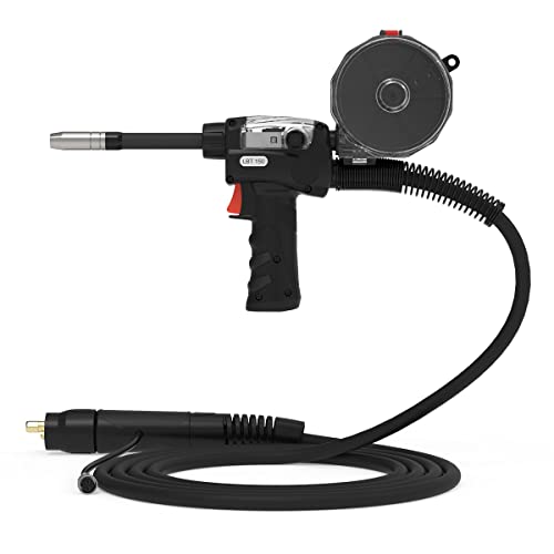 YESWELDER 150A Spool Gun LBT150, 10 FT Cable Fits YESWELDER MIG-250 PRO MIG-205DS YWM-211P,YWM-200 Mig Welder,European Connector Welder with 2-Pin Control Switch
