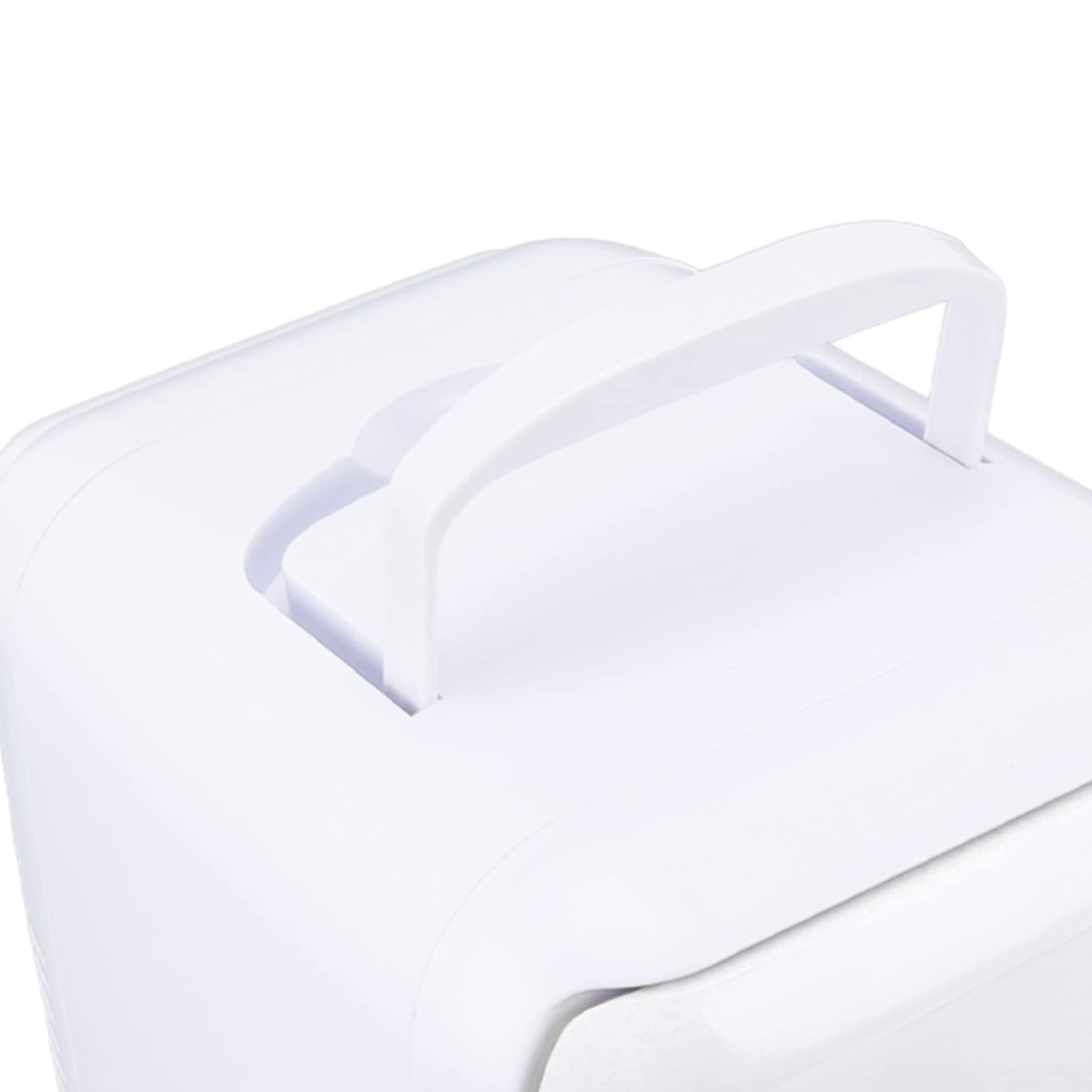 Portable Mini Fridge, 4 Liter Mini Car Fridge, Detachable Mini Storage Fridge, for Breast Milk, Fruits, Drinks, Skin Care Products(White)
