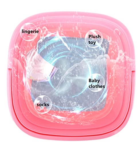 Portable Washing Machine 4.5L Mini Foldable Small Machine for Apartment, Laundry, Camping, RV, Travel, Underwear, Socks, Baby clothes Lightweight and Easy to Carry (Blue)