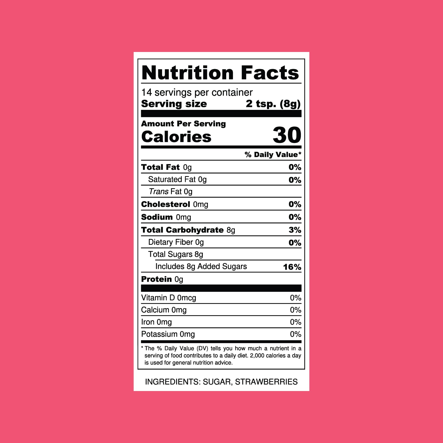 Strawberry Sugar | cocktail sugar | Gourmet Sugar | Tea Sugar | Natural flavored Sugar | Real Fruit Flavored Sugar | Naturally Tasty
