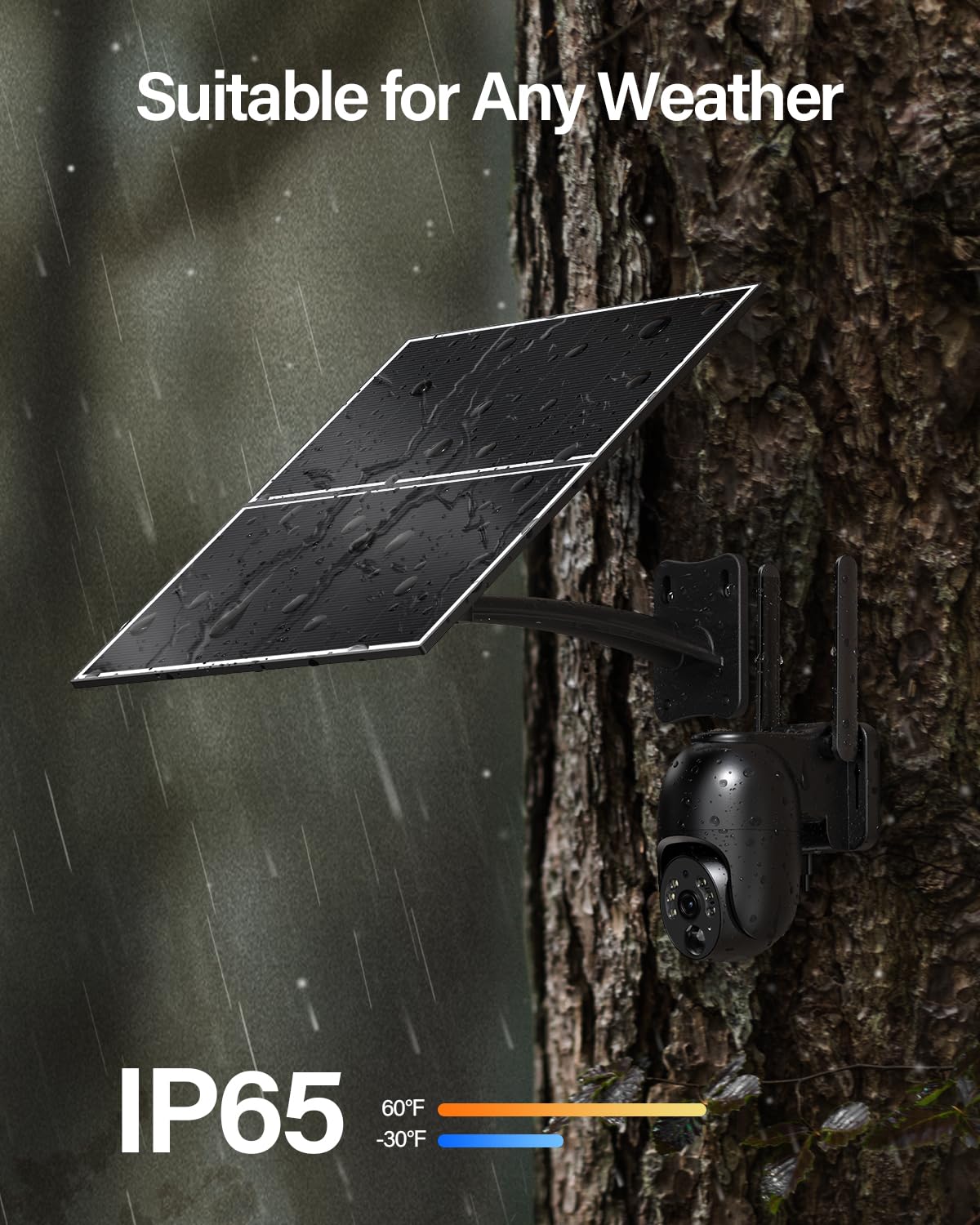 Oculview 4G LTE Cellular Security Camera, No Wi-Fi Needed Security Solar Cameras Wireless Outdoor with SIM Card, 2K HD Video, 360 View, Color Night Vision, PIR Motion