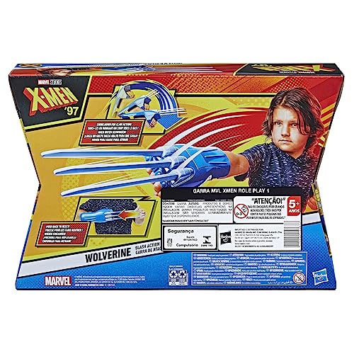 Marvel Studios X-Men '97 Wolverine Slash Action Claw Role Play Toy, Super Hero Toys, Toys for 5 Year Old Boys and Girls
