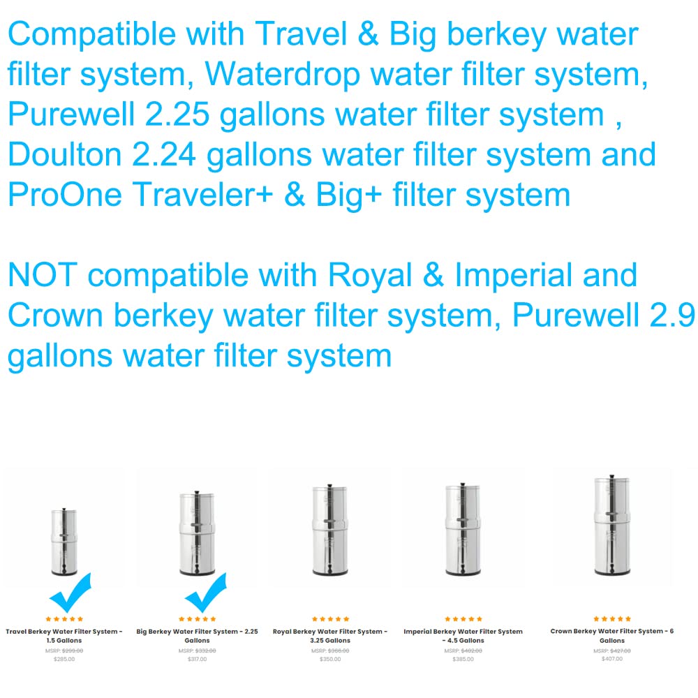 TonGass Adjustable Multi-use Countertop Stand Compatible with Berkey Water Filters Water Dispenser Stand Use for Berkey Water Filter System Replacement Countertop Water Filter Stand