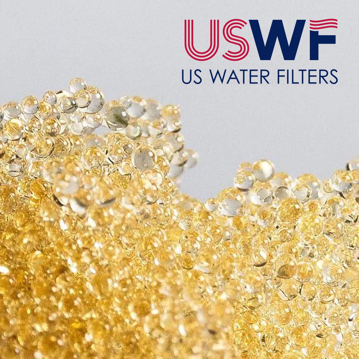 USWF-8P-12lbs Ion Exchange Water Softener Resin - 0.25 Cubic Foot - Single Bag - Ideal for Residential or Commercial Use - Reduces Soap Scum and Limescale