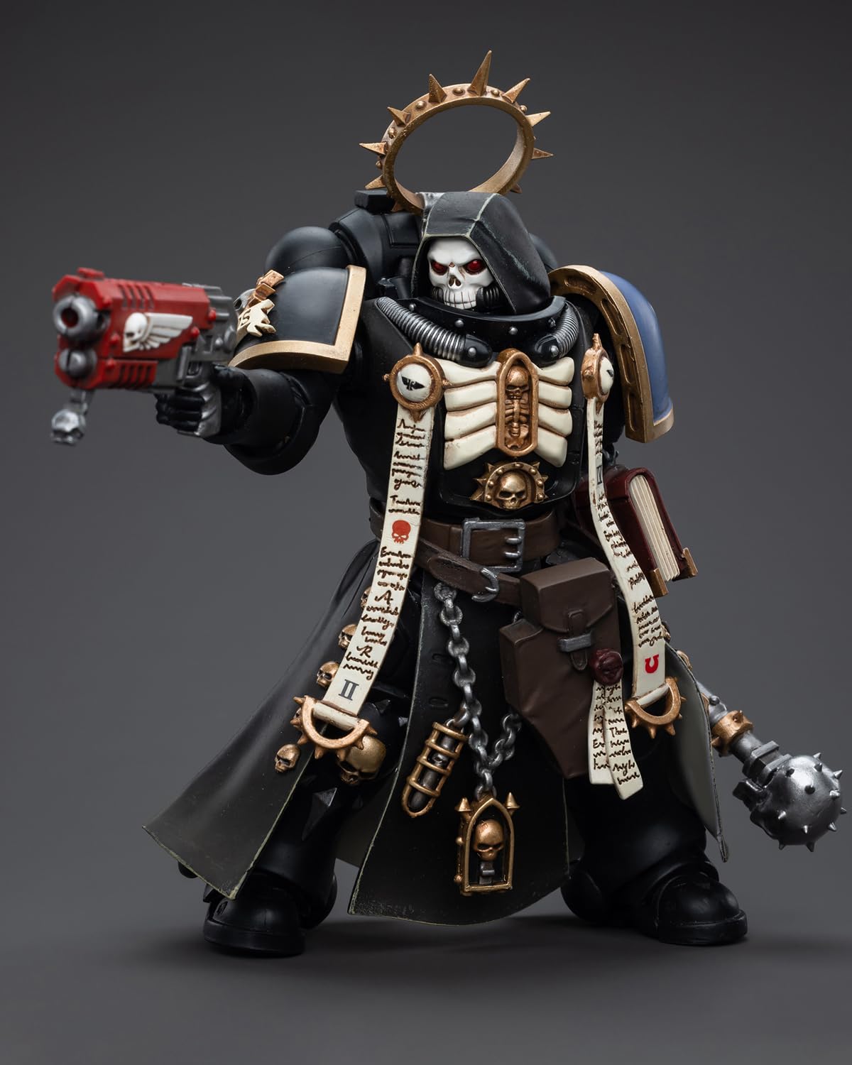 Pipigirl JoyToy Warhammer 40K Space Marine Genuine License 1/18 Soldier, Ultramarines Primaris Chaplain, 4.76 inch Models Space Marines Action Figures Kits (Brother Varus)