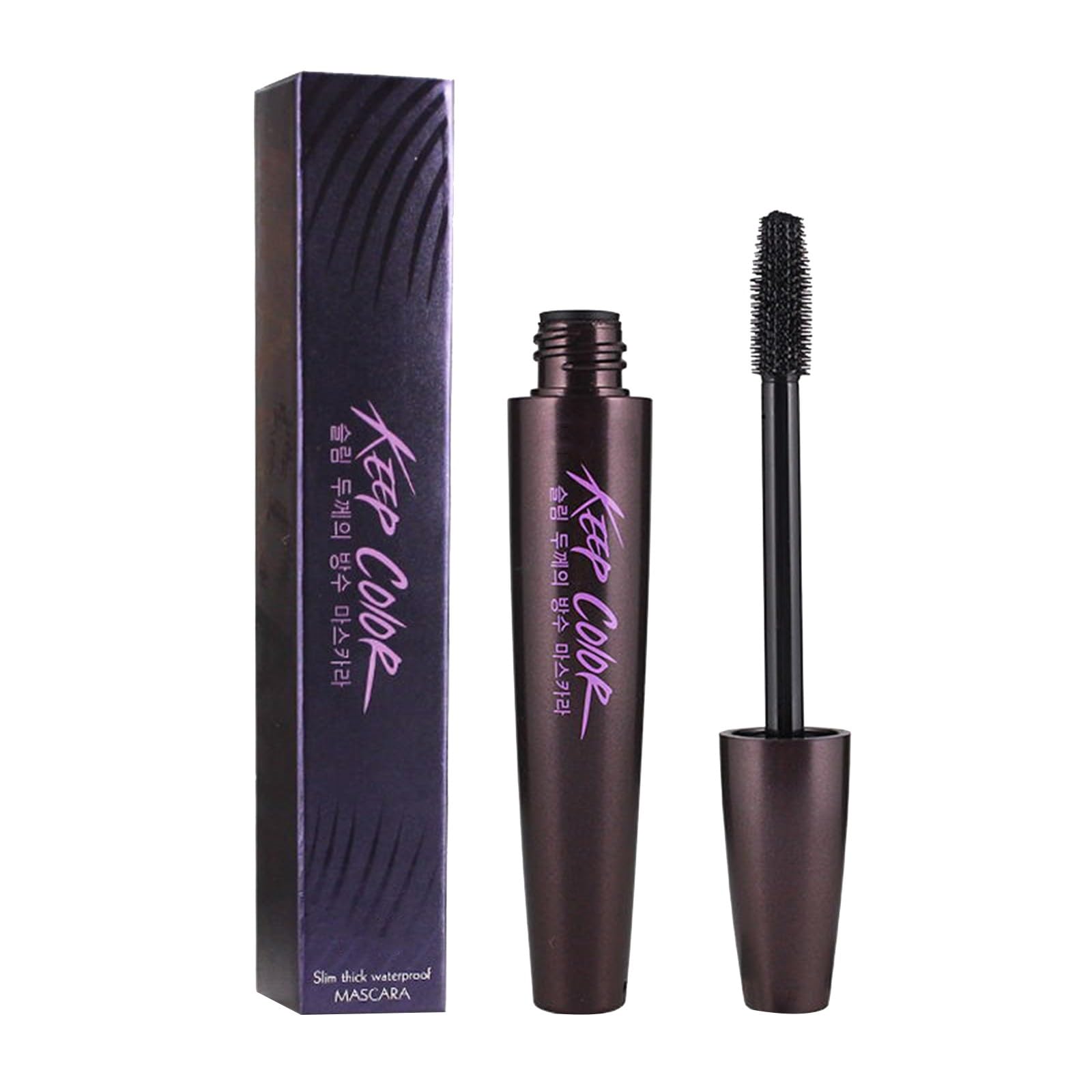 Makeup Lash Mascara Voluptuous Volume, Length Thick, Soft Full Lashes, No Flaking, No Smudging, No Clumping, Long Wearing, Washable Mascara for Daily Halloween Christmas Party (Purple, One Size)
