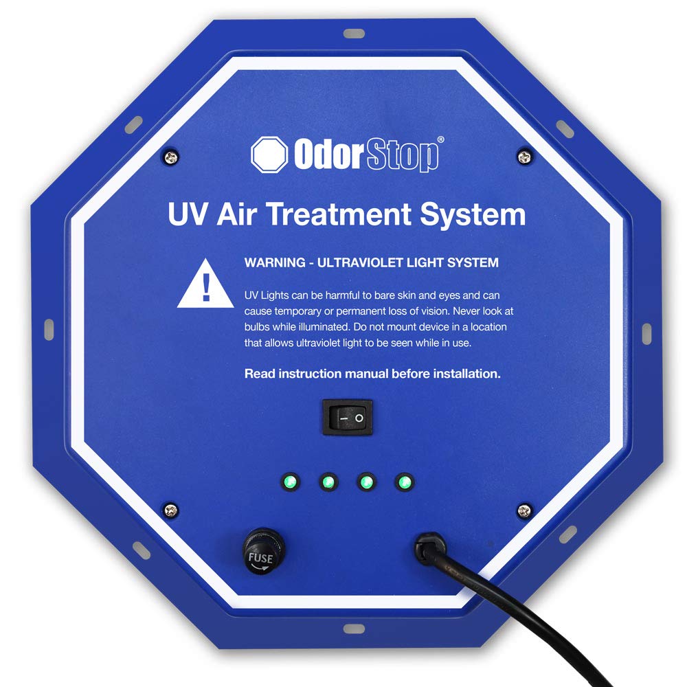 OdorStop OS36PRO1 UV Air Purifier - 36 Watt System with Energy Saving Airflow Sensor and 16β Bulb (OS36PRO1 w/Air Flow Sensor, 16β Bulbs)