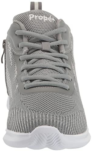 Propet Women's TravelBound Hi Sneakers, Grey, 7 XX-Wide US