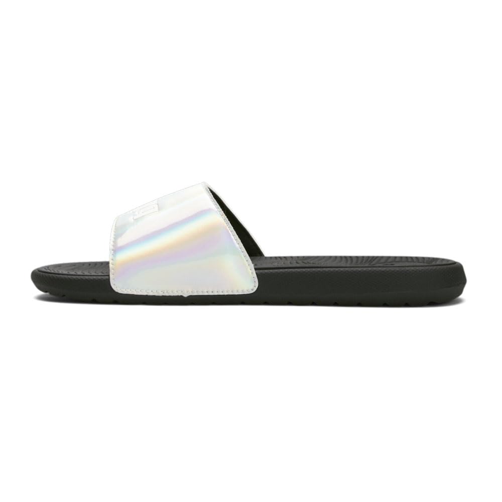 Puma Womens Cool Cat 2.0 Iridescent Slide Athletic Sandals Casual - Silver - Size 8 M