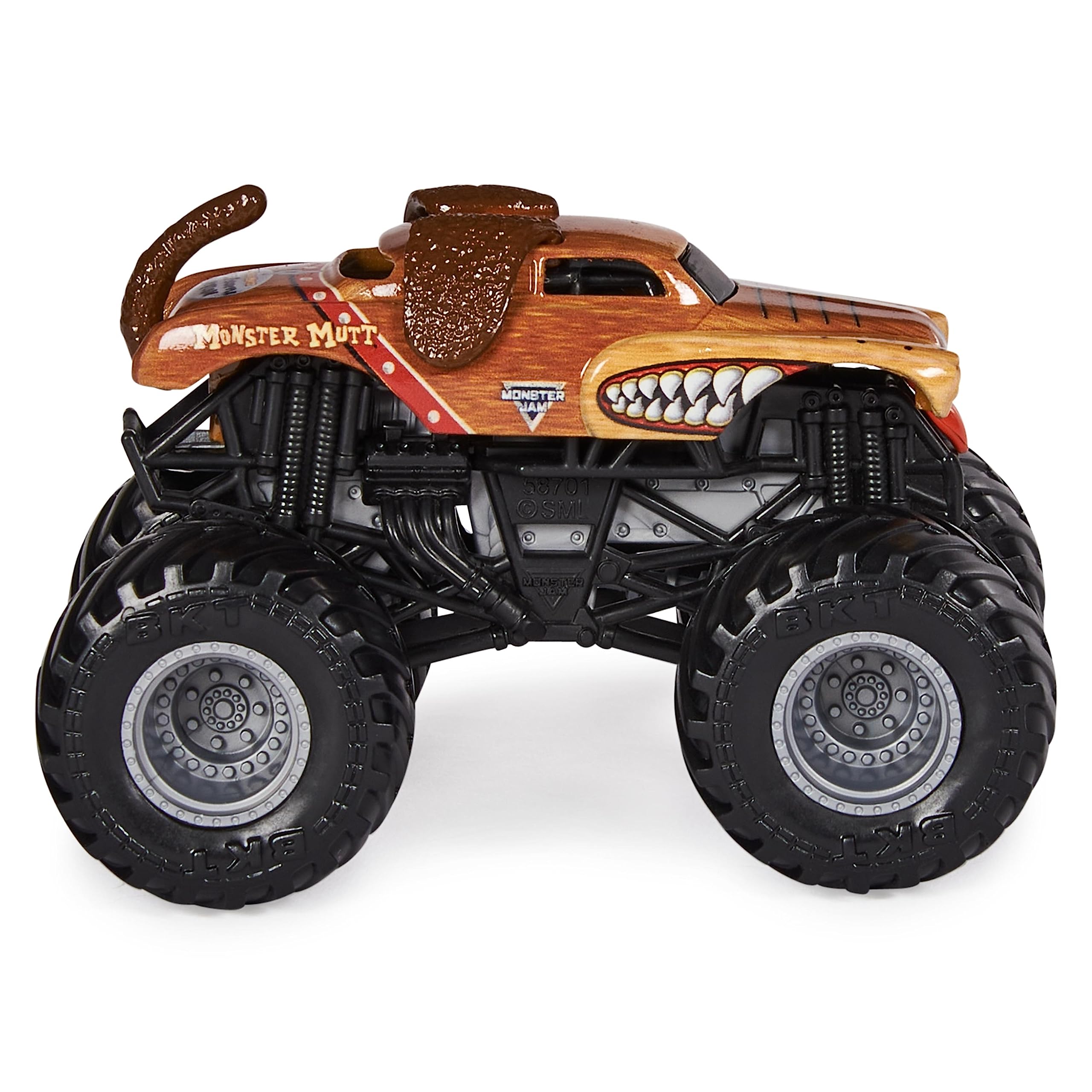 Monster Jam 2022 Spin Master 1:64 Diecast Truck with Bonus Accessory: Retro Rebels Monster Mutt
