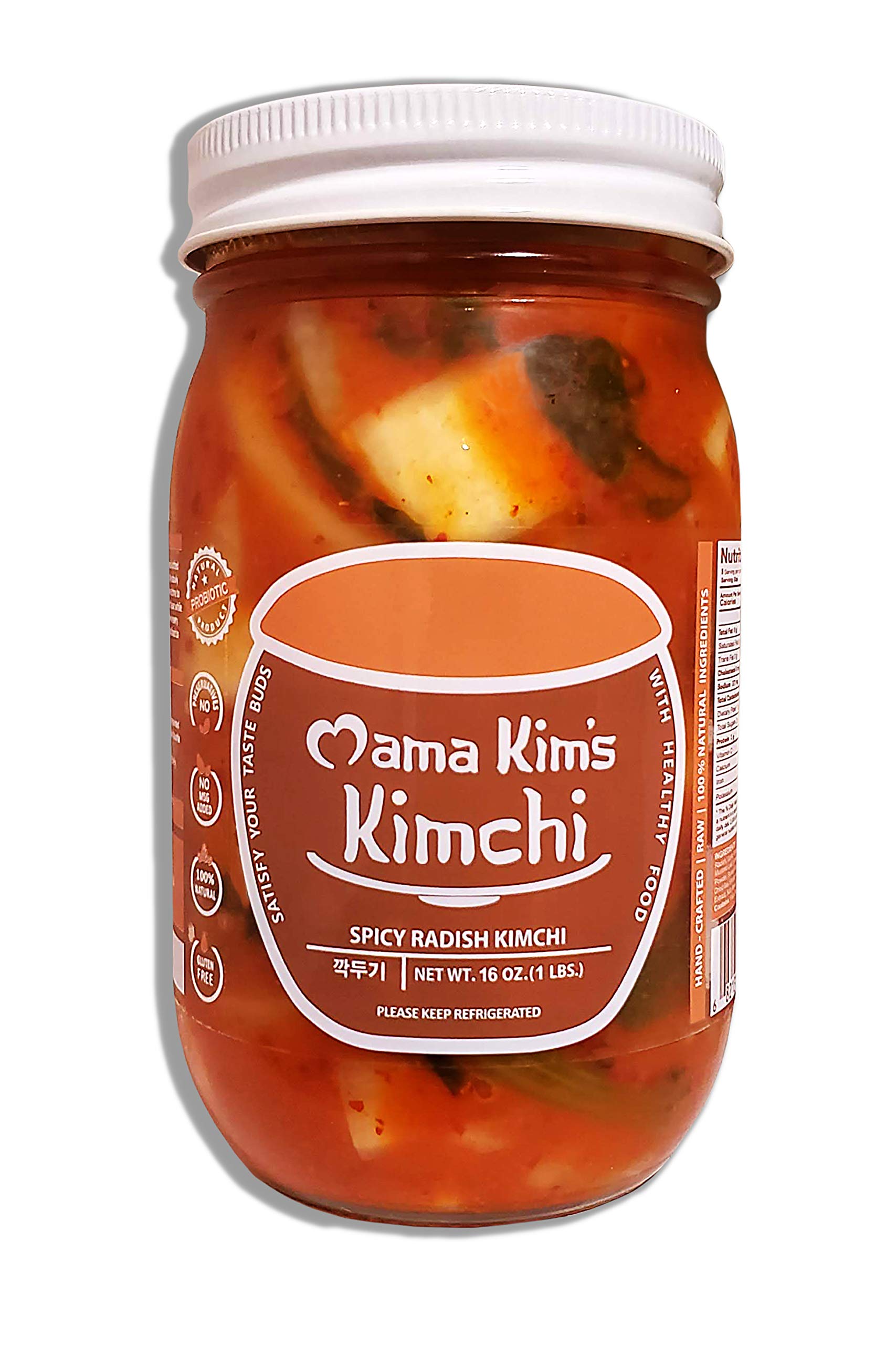 Mama Kim's Kimchi Products (Spicy Radish Kimchi, 3 x 16oz Jar)