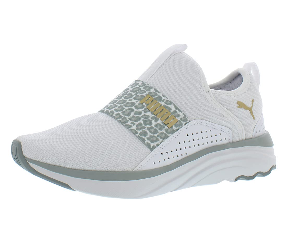 PUMA Softride Sophia Wild Lpro Womens Shoes Size 7, Color: White/Grey