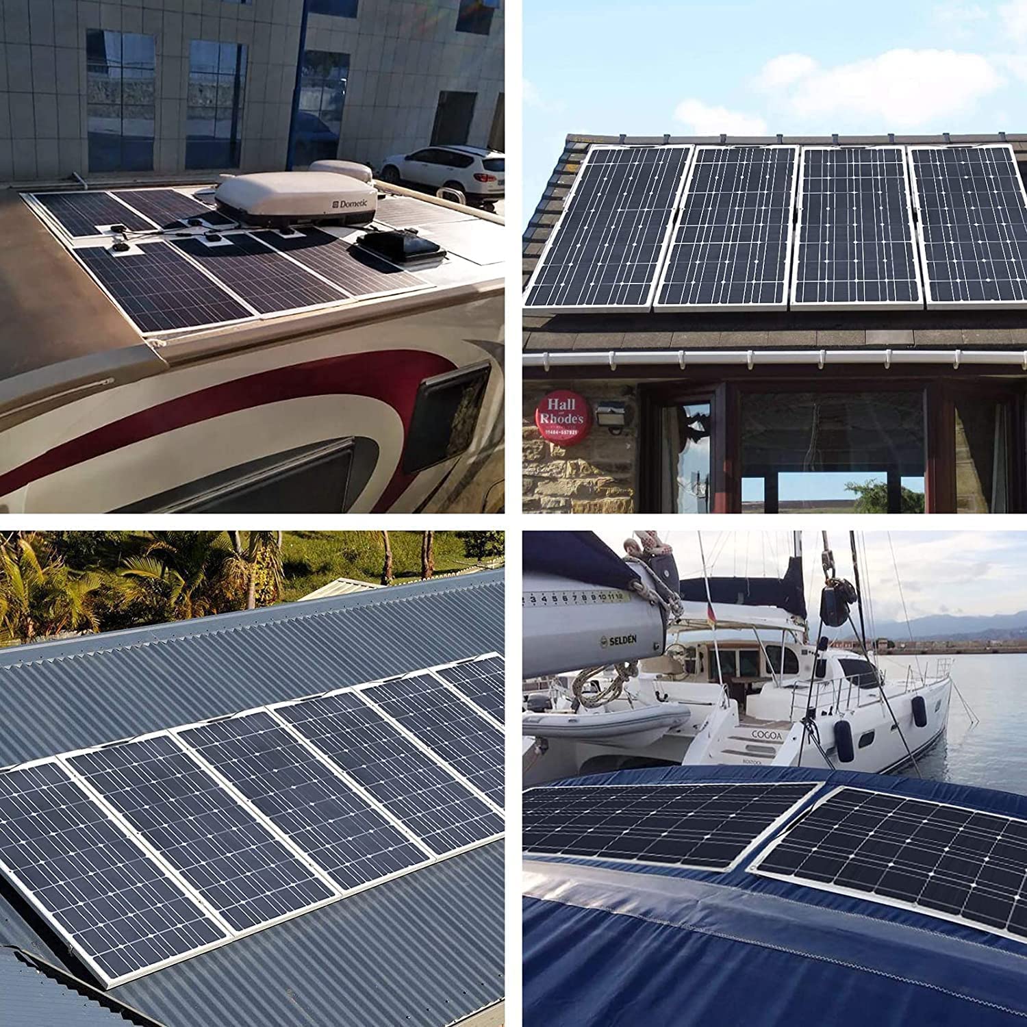 PUSHIZHIGUANG Solar Panels 600W 2X 300W Flexible Solar Panel 12V-36V PET Portable Solar Panel Suitable for Rv, Outdoor, Tent, Caravan…
