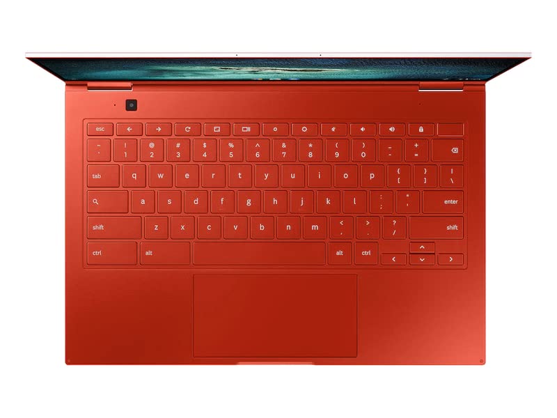 Samsung Galaxy ChromeBook 13 Laptop 13.3" 4K UHD AMOLED Touchscreen (100% Adobe RGB, 100% DCI-P3) Intel Quad-Core i5 Processor 8GB RAM 512GB SSD Backlit Fingerprint USB-C ChromeOS Fiesta Red
