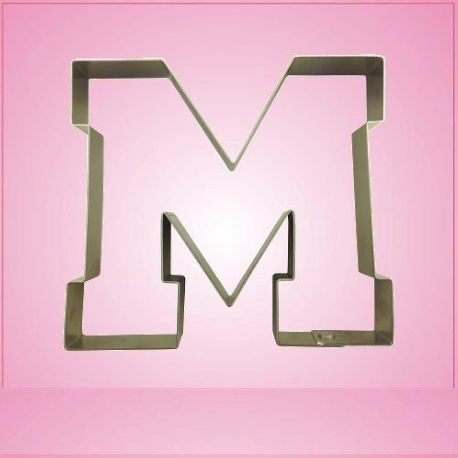 Varsity Letter M Cookie Cutter 4.25 In aluminum