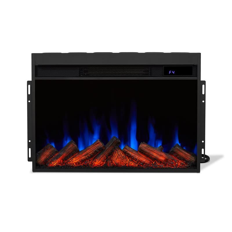 Real Flame Tejon Slim Electric Fireplace with Remote Control - Realistic Fireplace Heater - White Indoor Fireplace (8130E-BNW)