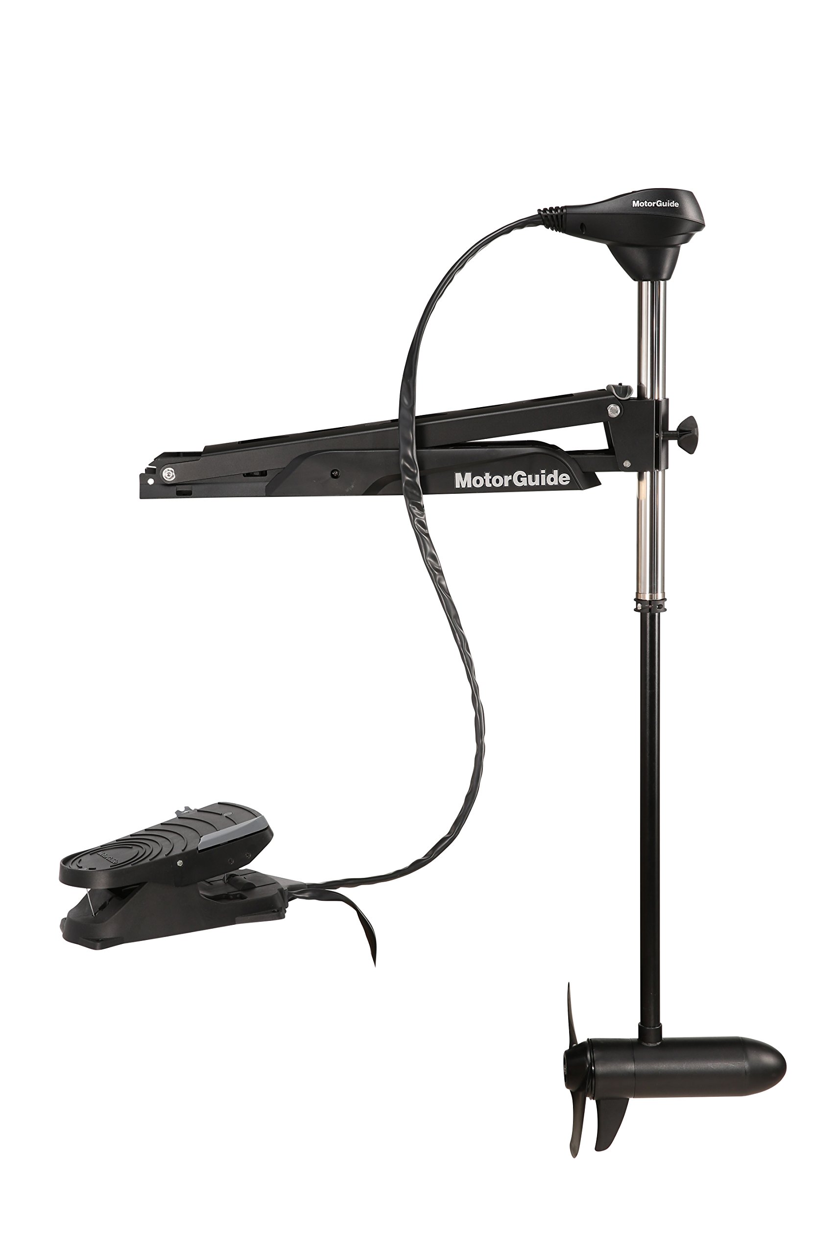 MotorGuide 940200120 X3 Freshwater Bow Mount Trolling Motor — Cable Steer, Foot-Control — 50-Inch Shaft, 70-Pound Peak Thrust 24V