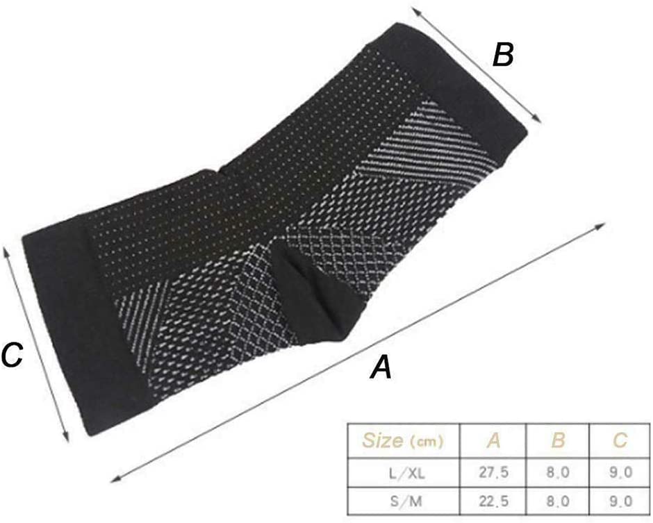 VEIRGAMO 6 Pairs Dr Sock Soothers Socks Anti Fatigue Compression Foot Sleeve Support Brace Sock For Men & Women, Foot Compression Sleeve For Pain (L/XL)