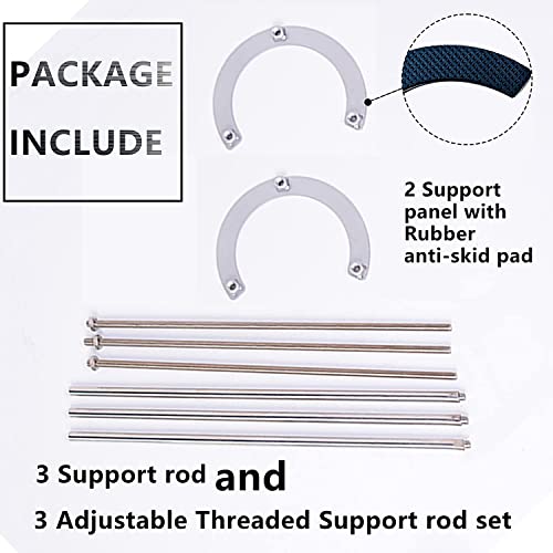 Undermount Sink Brackets, 304 Stainless Steel Undermount Sink Mounting Brackets for Kitchen and Bathroom, TUTULOO New Undermount Sink Support(15.7 to 27.5 inch)2pcs