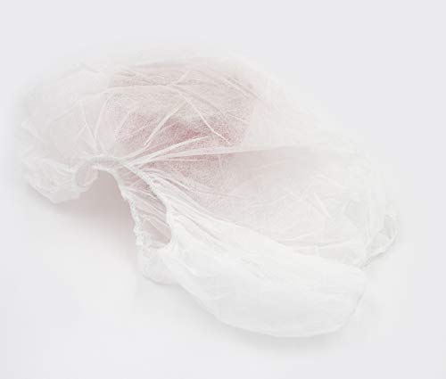 QIAN SOU Disposable Bouffant Ninja Hoods Full Face Beard Hair Net Pack of 100 White