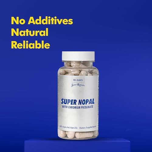 Santo Remedio's Exclusive Formula with Nopal, Chromium Picolinate (Chromax), Gurmar (Gymnema Silvestre), and Vanadyl Sulfate. 60 Capsules (30 Servings)